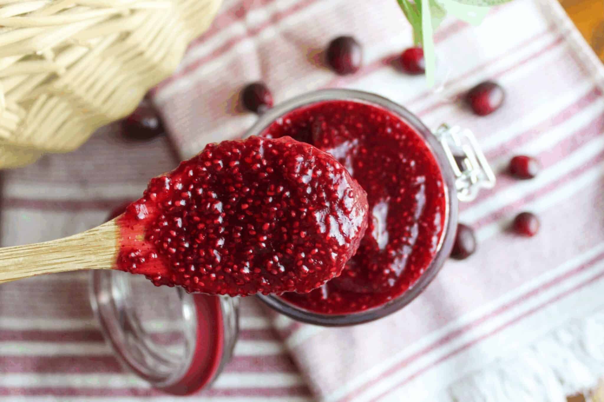 Cranberry Chia Jam - Natural Rooted Home